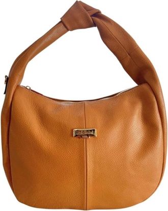 Baldinini Femme, Sacs, Brun, Taille: ONE Size Sac bandouli&egrave;re en cuir de vachette