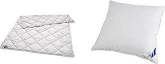 Böhmerwald Exclusiv Kamelhaardecke, allergikergeeignet, 100% Kamelhaar, Füllgewicht: 1000gr., 135x200 cm & Komfort Kopfkissen, 85% Federn / 15% Daunen, 1.150 g, 