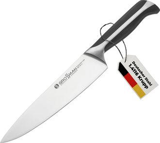 Greta Magnusson-Grossman 282ON - Oregano | Kochmesser 33,0 cm | Ultrascharfer K&uuml;chenmesser | Deutschem Edelstahl Klinge 20,6 cm | mit Ergonomischen Griff 12,4 cm (188 Gramm)