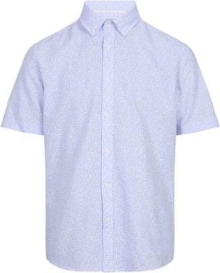 Pierre Cardin Chemise imprim&eacute;e &agrave; manches courtes en coton et lin