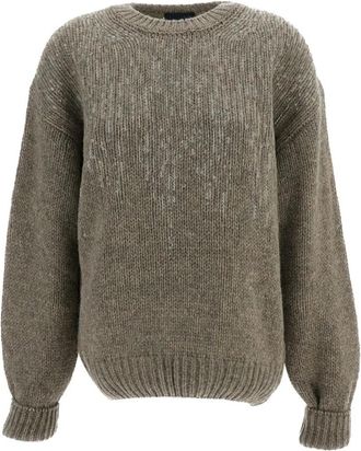 Haikure Rundhals-Pullover mit Pailletten - - Knitwear - Damen - Beige - M
