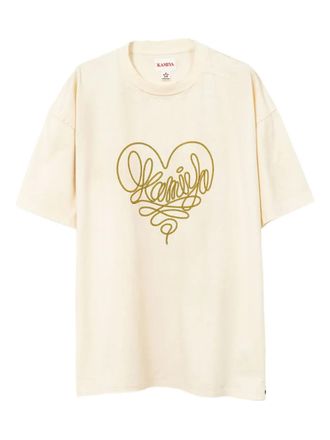 Bows & Arrows t-shirt à design de coeur - Blanc