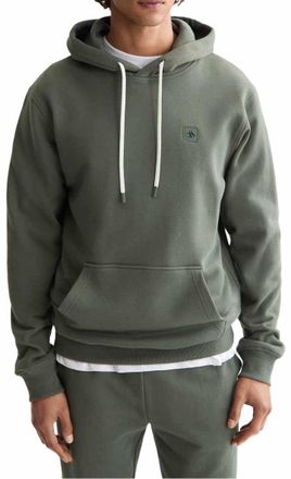 Scotch & Soda Herren Essential Badge Logo Hooded Sweatshirt Kapuzenpullover, Thymian, L