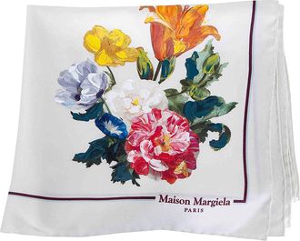 Maison Margiela Schal - Wei&szlig;