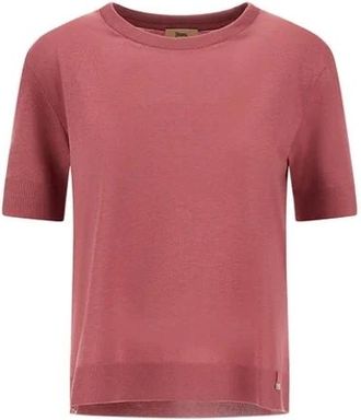 Herno Homme, Pulls, Rose, Taille: 2XS Glam Knit T-Shirt