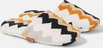 Missoni Slippers aus Baumwollfrottee