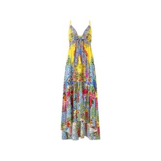 Camilla Sultanahmet Summer Kleid mit Bindedetail vorne - - Dresses - Damen - Mehrfarbig - M