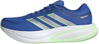 adidas Homme Response 2 Running Shoes, Blue/Silver met./Lime Burst, 41 1/3 EU