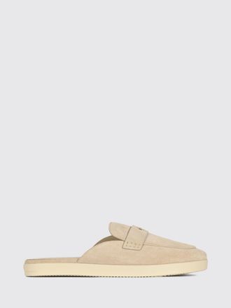 Tory Burch Mules en cuir su&eacute;d&eacute; avec logo Double T et talon bas