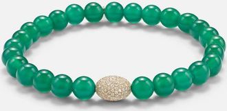 Sydney Evan Armband aus Onyx mit 14kt Gelbgold und Diamanten