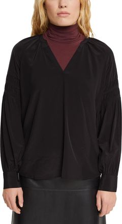 Esprit Damen 112EE1F315 Bluse, 001/BLACK, XS