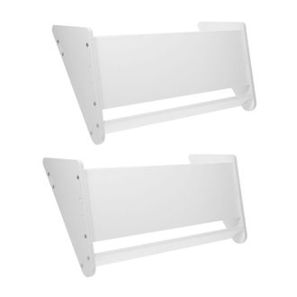 Cabilock 2 St&uuml;ck Ultrad&uuml;nnes Schuhregal f&uuml;r T&uuml;rmontage Platzsparend Schmaler Hausschuhhalter ohne Bohren Einfache Installation f&uuml;r Flur Bad und Schmale R&auml;ume