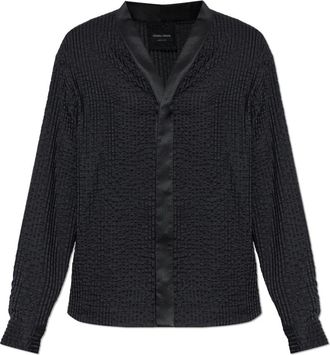 Giorgio Armani Homme, Chemises, Noir, Taille: M Chemise &agrave; finition satin&eacute;e