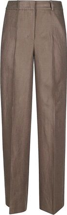 PESERICO Femme, Pantalons, Brun, Taille: 34 FR Palazzo Lino