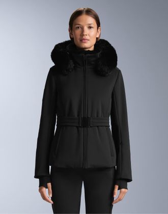 Oysho Primaloft - Super taillierte, wasserabweisende Jacke in Schwarz