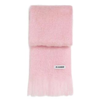 Jil Sander Brushed Knit Mohair Scarf - - Accessories - Damen - Rosa - ONE SIZE