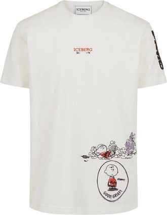 Iceberg Homme, Tops, Blanc, Taille: S Logo T-shirt