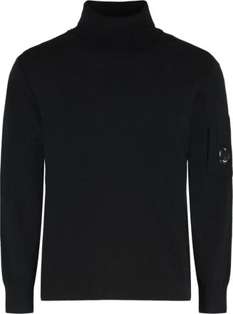 C.P. Company Gerippter Strickrollkragenpullover - - Knitwear - Herren - Schwarzk - M