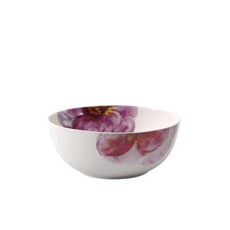 Villeroy & Boch Rose Garden Sch&uuml;ssel Rund, Porzellan Schale Wei&szlig;, F&uuml;llmenge 2500 Ml, Mikrowellensicher Und Sp&uuml;lmaschinenfest