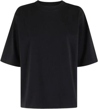 R&oacute;he Femme, Tops, Noir, Taille: 38 FR T-shirt oversize en coton