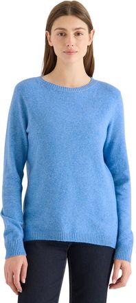 Cecil Softer Pullover in Unifarbe Fountain Blue Melange XXL