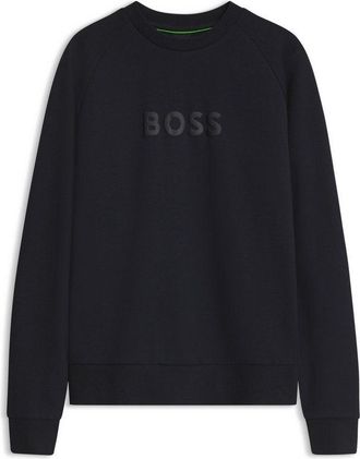 HUGO BOSS Sweatshirt Salbo Rundhalsausschnitt, Regular Fit, tonaler Druck
