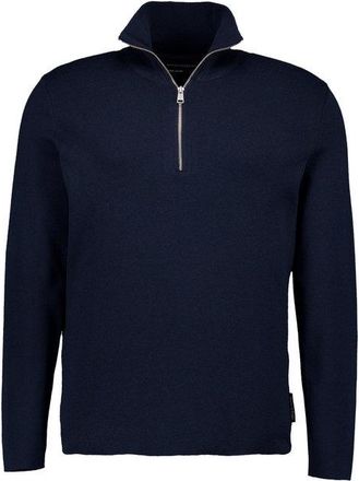 Marc O'Polo Herren Troyer blau Baumwolle unifarben