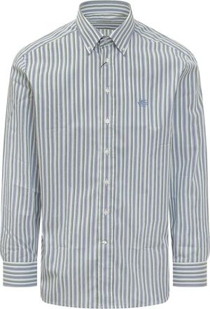 Etro Homme, Chemises, Bleu, Taille: 5XL Casual Chemises