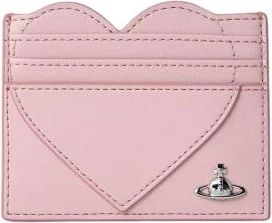 Vivienne Westwood Femme, Accessoires, Rose, Taille: ONE Size Shiny Patent Heart Card Holder