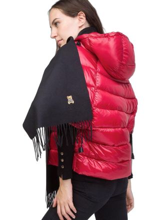 Moschino Womens Scarf Black Lambswool Accessories