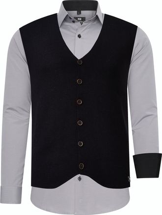 Rusty Neal Hemd mit Weste 2-teilig