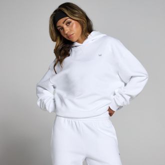 MyProtein Sweat &agrave; capuche oversize MP Basics pour femmes - Blanc - S
