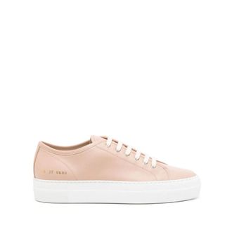 Common Projects Beige Leder Sneaker Low Classic - - Shoes - Damen - Beige - 40 EU