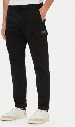 Aeronautica Aeronautica Militare Cargohose 262PA1740UCT04381 Schwarz Regular Fit