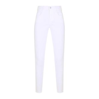 Pinko Pinko, Femme, Pantalons, Blanc, Taille: 42 FR Pantalon Uni avec Fermeture &Eacute;clair et Bouton