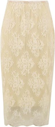 Aniye By Jupe Midi Viv&igrave; - Femme - Jupes - Beige - Taille: 40 FR