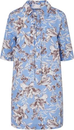 Liu Jo Femme, Robes, Bleu, Taille: 40 FR Short Poplin Dress