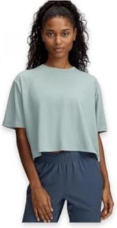 Under Armour Haut &agrave; Manches Courtes UA Rival pour Femme, Silice Vert/Noir/Blanc, M