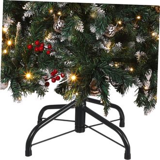 Valiclud Weihnachtsbaumständer Metalllack Rohrdurchmesser Stabile Vierbeinhalterung Einfach Zu Schrauben Für Künstliche Christbäume Sicherer Halt Und Gleichmäß