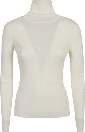 P.A.R.O.S.H. pull côtelé à col roulé - Blanc