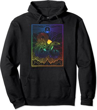 Dungeons & Dragons Geo Dice Rainbow Pride Poster Pullover Hoodie
