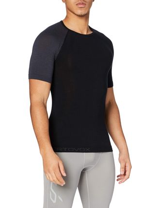 Ortovox Mens 120 COMP Light Short Sleeve M T-Shirt, Black Raven, 2XL
