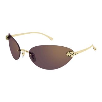 Cartier Cat-eye Sonnenbrille - - Accessories - Damen - Gelb - ONE SIZE