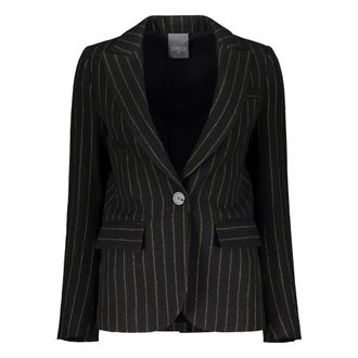 Lorena Antoniazzi Seidenmischung Blazer mit Reverskragen - - Jackets - Damen - Schwarzk - 2XS
