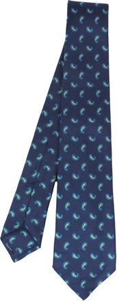 Kiton Krawatte mit Paisleymuster - Blau