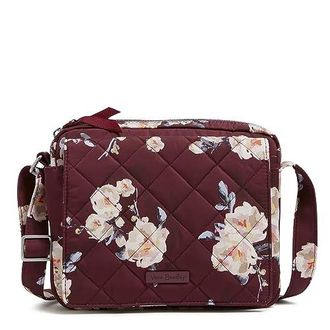 Vera Bradley Peformance Sac à bandoulière Hipster en sergé Taille M, Fleurs et branches, Taille unique