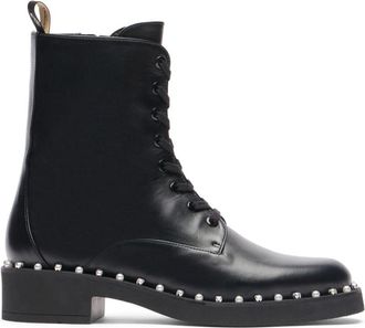 Stuart Weitzman Femme, Chaussures, Noir, Taille: 41 EU Reverie Lace-Up Bootie