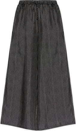 Max Mara Femme, Pantalons, Noir, Taille: 36 FR Pantalon en soie Clarino