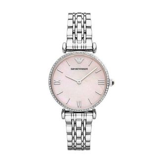 Emporio Armani Gianni T-Bar Armbanduhr - - Accessories - Damen - Grau - ONE SIZE