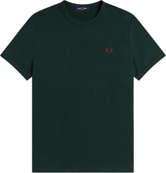 Fred Perry Homme, Tops, Vert, Taille: L Ringer T-Shirt